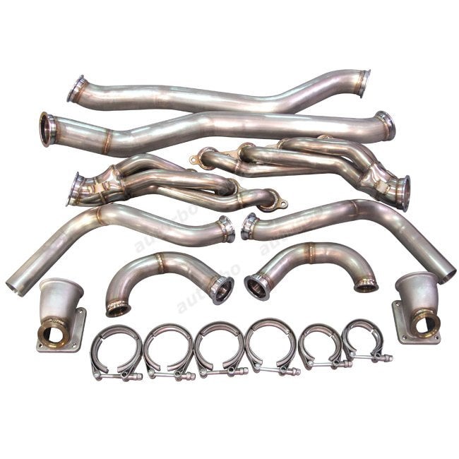 Twin Turbo Manifold Header Downpipe For 63-65 Chevrolet Chevelle LS1 ...
