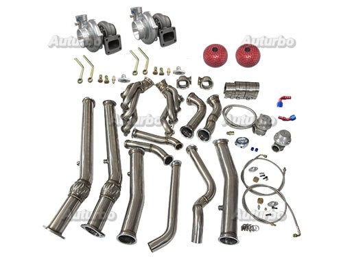 Auturbo Twin Turbo Manifold Donwpipe Kit For 04-06 Pontiac GTO Holden ...